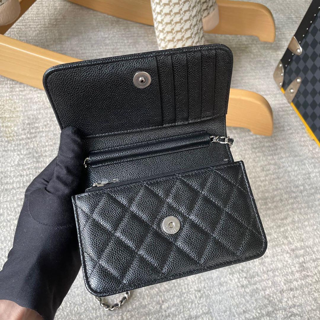 Chanel Mini Wallet On Chain, Luxury, Bags & Wallets on Carousell