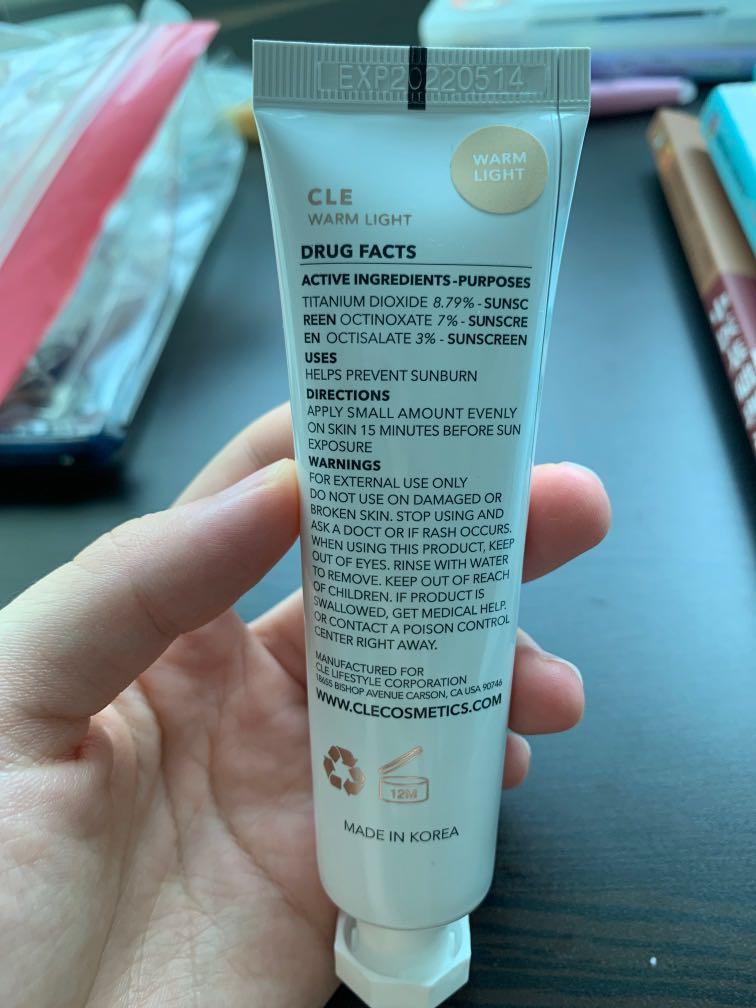 CLE CCC cream spf50 PA+++ in warm light, Beauty & Personal Care, Face ...