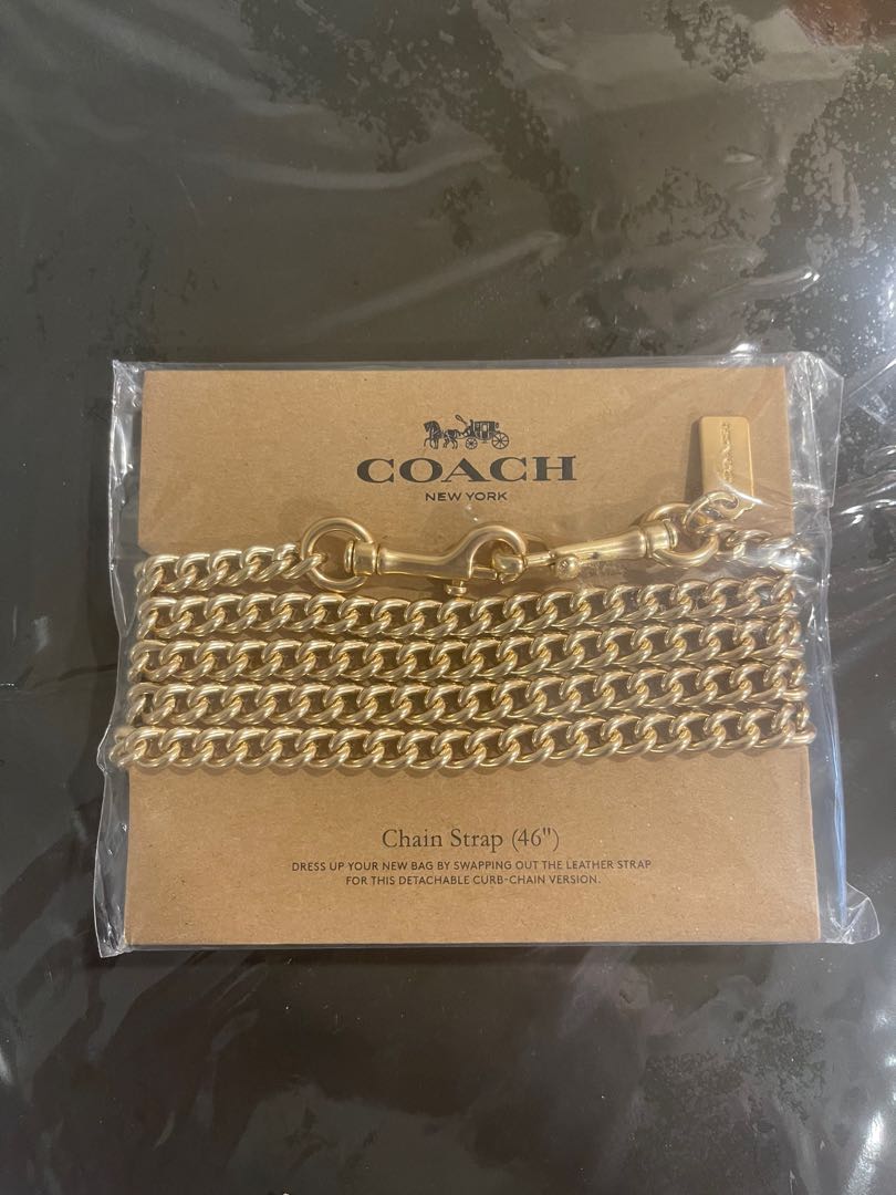 Coach - gold chain, Luxury, Accessories on Carousell