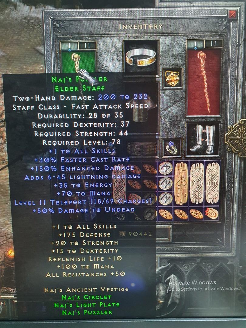 D2R - Naj full set!, Video Gaming, Gaming Accessories, In-Game Products ...