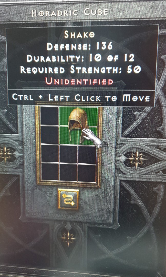 D2R - Unid High defense 136 Unique Shako!, Video Gaming, Gaming ...