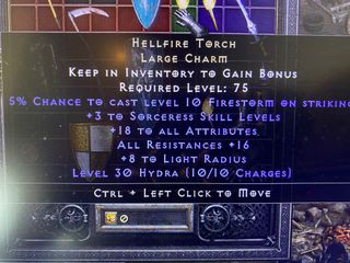 Sorceress Hellfire torch Diablo 2 Resurrected, Video Gaming, Gaming ...