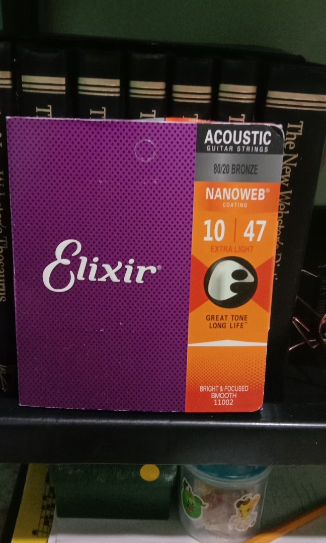 ELIXIR STRING ACOUSTIC GUITAR, Hobbies & Toys, Music & Media, Musical ...