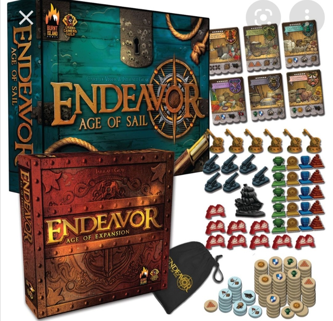Endeavor KS deluxe with Age of Expansion board game, Hobbies & Toys ...