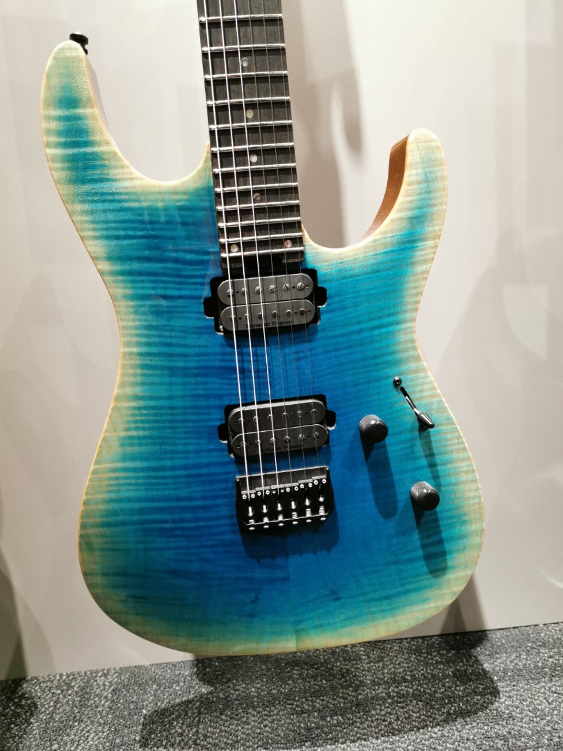 ESP M II Reverse Burst Blue, Hobbies & Toys, Music & Media, Musical ...