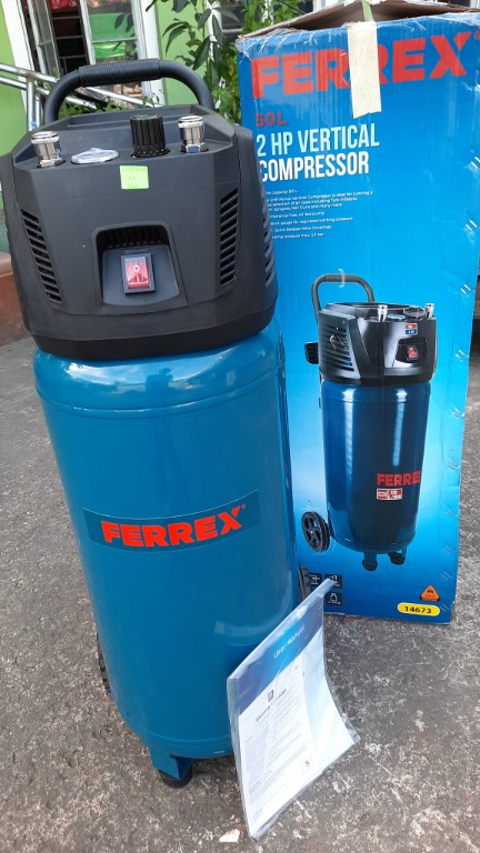 Ferrex Vertical Air Compressor 2HP - 50L, Commercial & Industrial ...