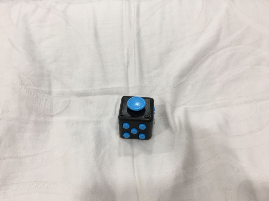 Fidget Cube(Blue-Black), Hobbies & Toys, Toys & Games on Carousell