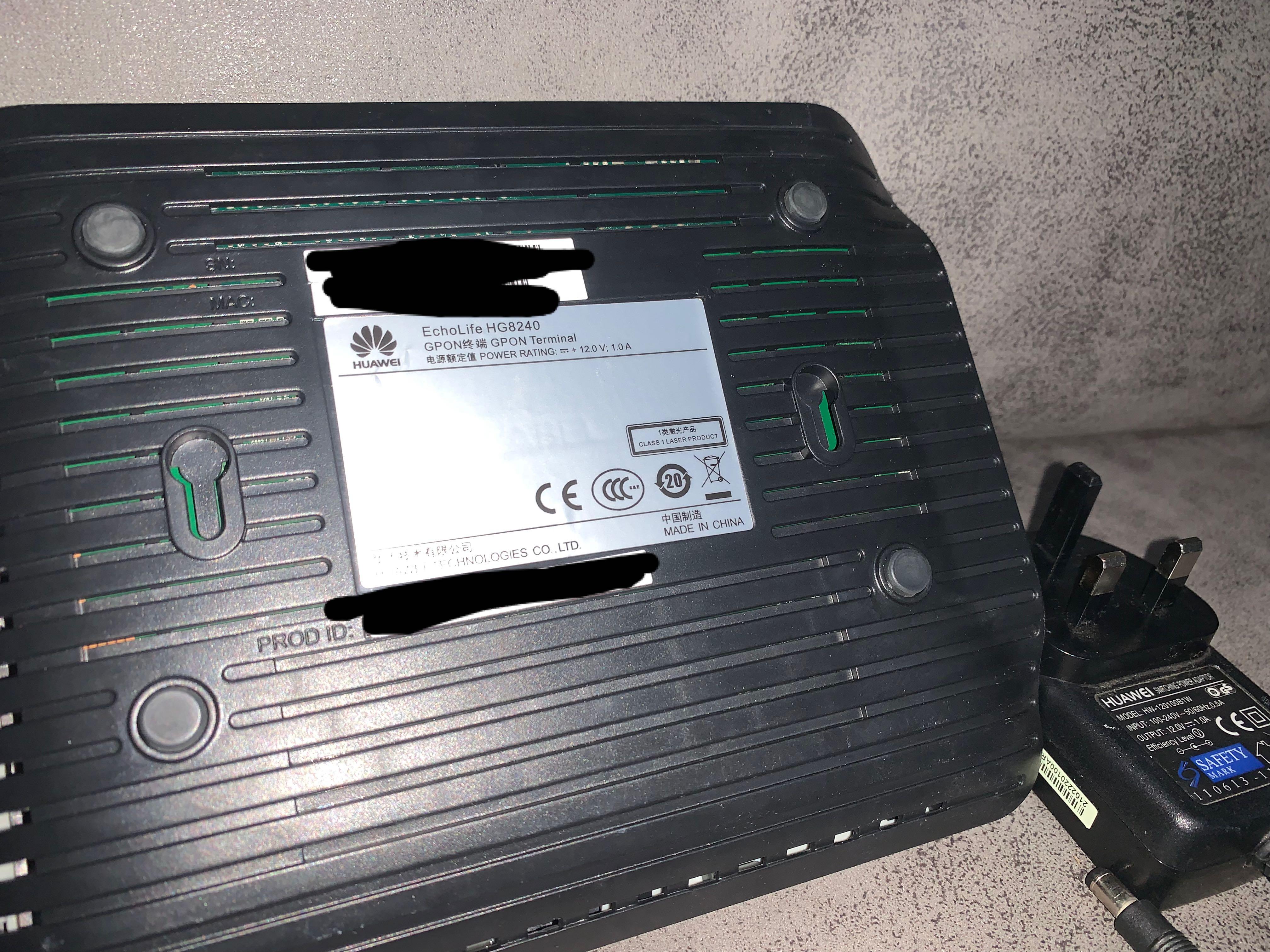 Huawei EchoLife HG8240 GPON Terminal, Computers & Tech, Parts ...