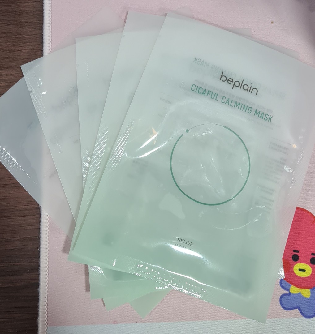 Korea Brand BePlain Cicaful Calming Mask, Beauty & Personal Care, Face ...
