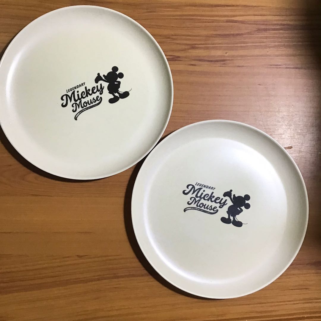 Legendary Mickey Mouse Plate Set, Furniture & Home Living, Kitchenware ...