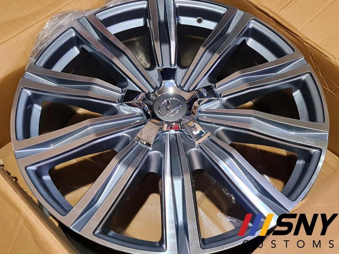 LEXUS LC200 22 inch Rims Mags optional Tires Lx470 Lx570 Land Cruiser ...