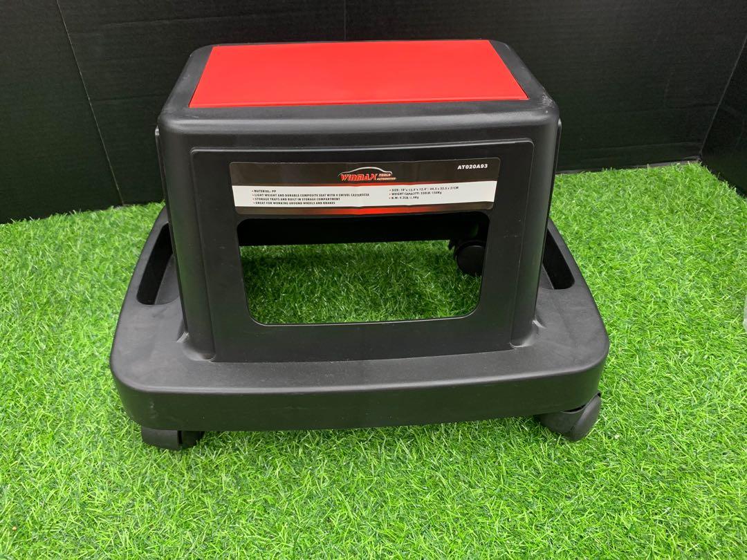 Winmax Mechanic Rolling Work Seat, Mechanic Seat with Wheels. Rolling ...