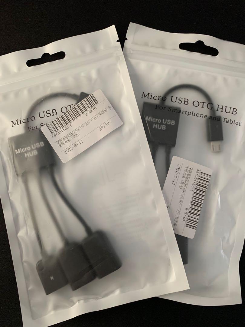 Mirco usb to usb-A hub for smartphone, Computers & Tech, Parts ...