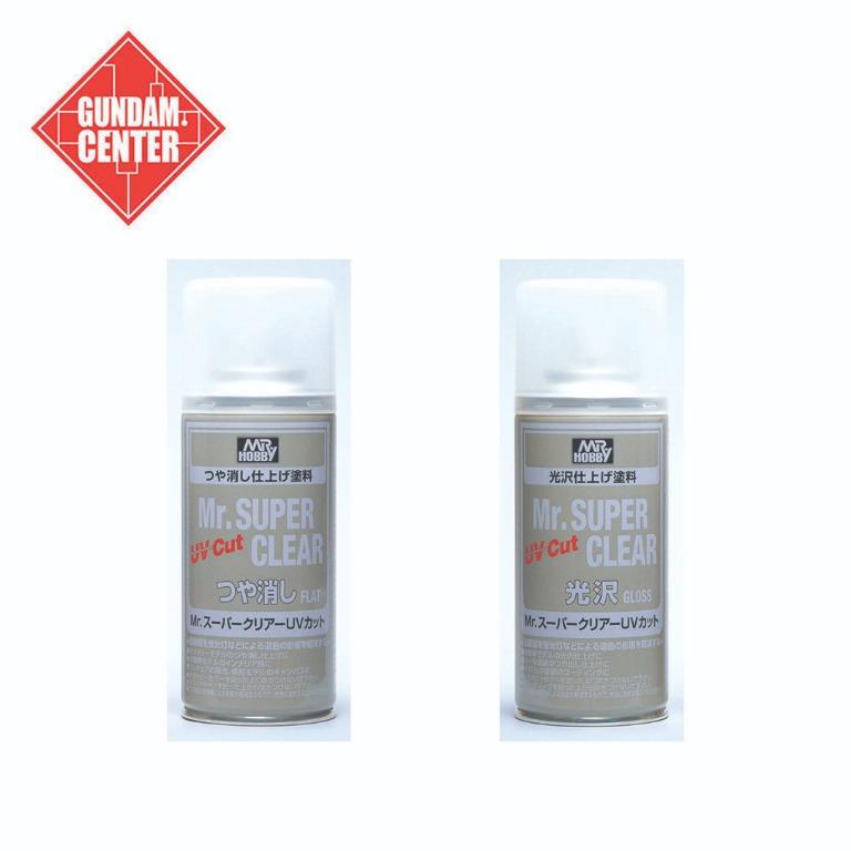 MR. SUPER CLEAR UV CUT FLAT & GLOSS (170ML) B522 & B523 MR. HOBBY GUNDAM PLAMO GUNPLA MODEL KIT ...