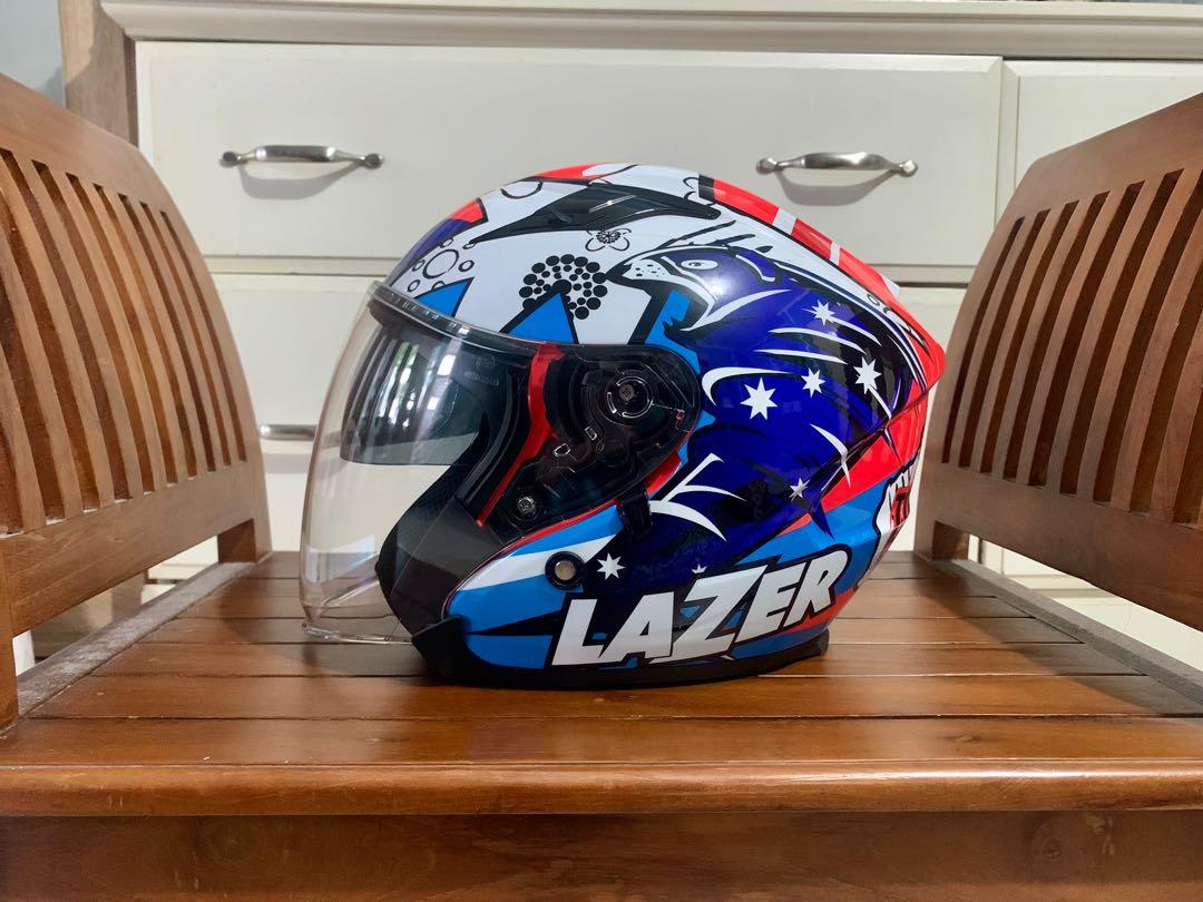 New Lazer Helmet, Motorcycles, Motorcycle Apparel on Carousell