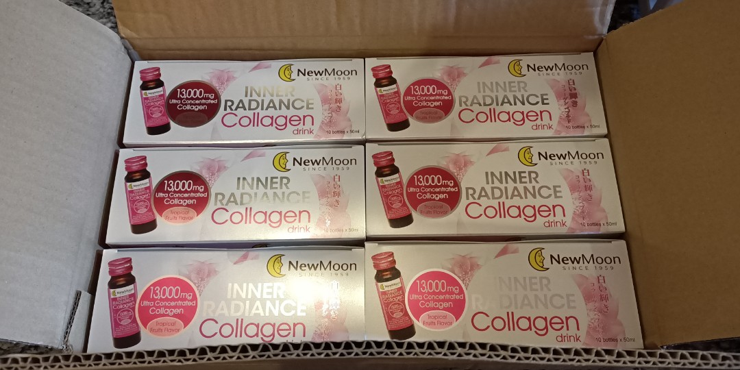 New moon Inner Radiance Collagen Drink, Health & Nutrition, Health ...