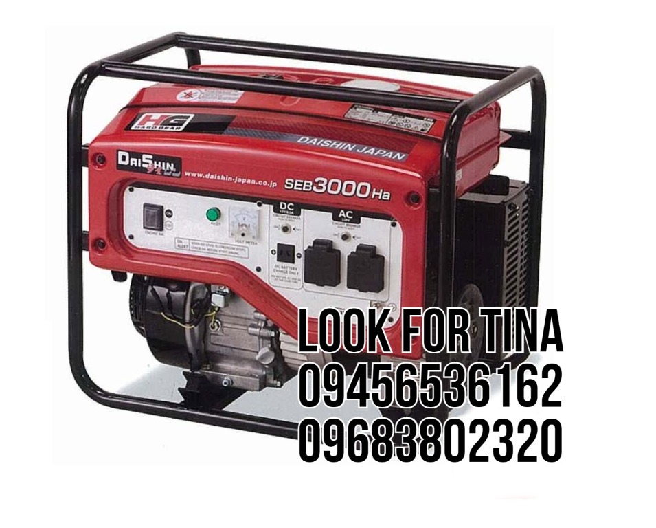 Open frame type daishin generator, Commercial & Industrial, Construction Tools & Equipment on ...