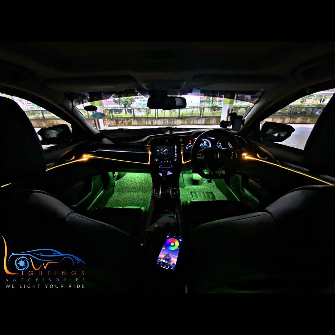 Optic / Ambient Interior Lights Honda Civic FC, Car Accessories ...