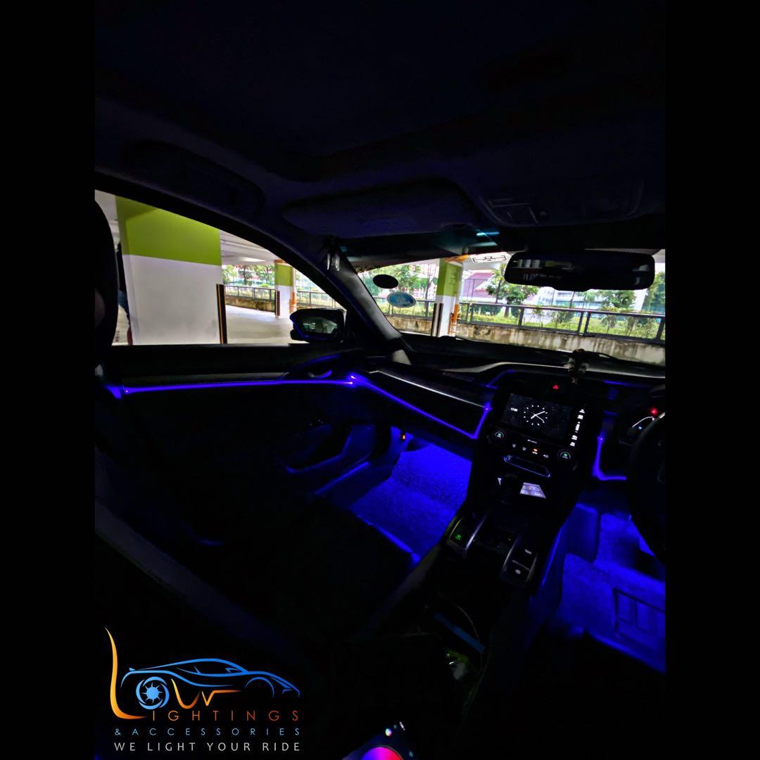 Optic / Ambient Interior Lights Honda Civic FC, Car Accessories ...
