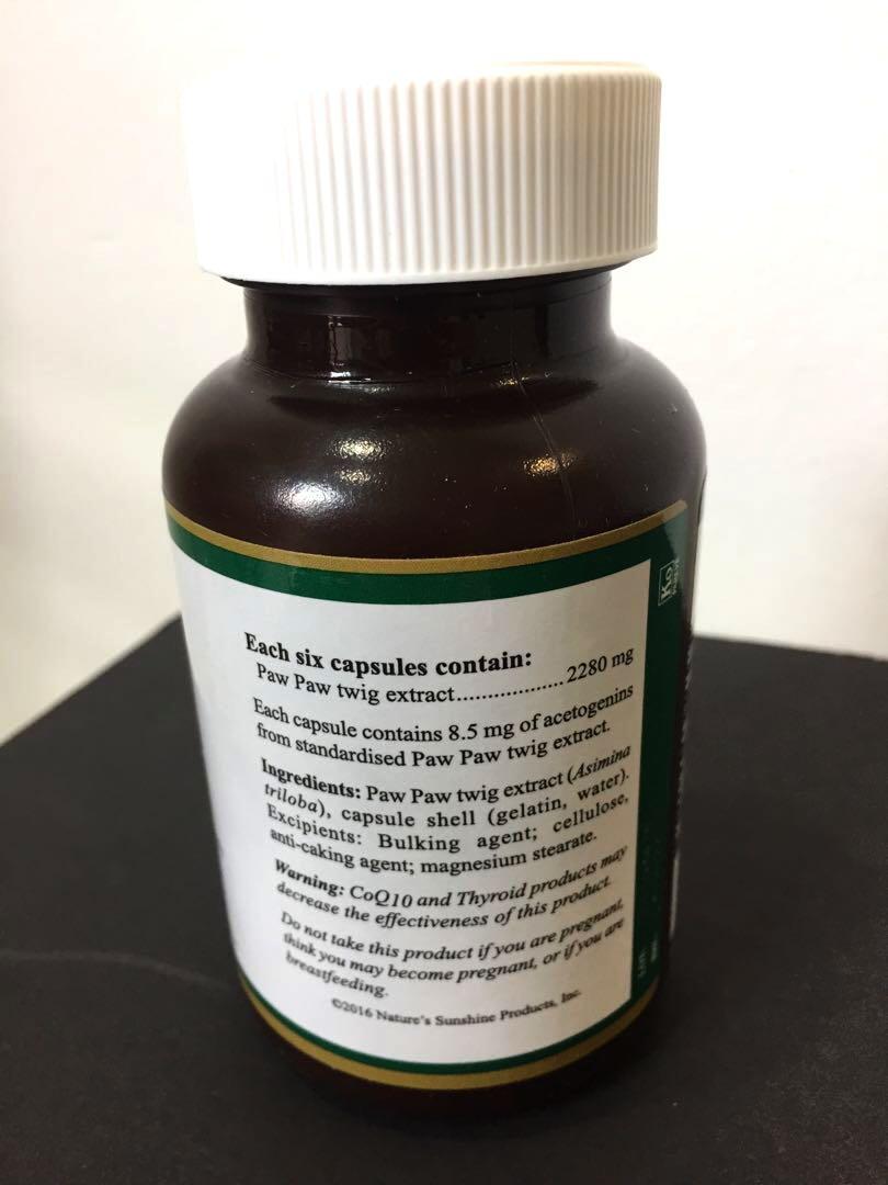 Paw Paw Supplement (Nature's Sunshine), Health & Nutrition, Health ...