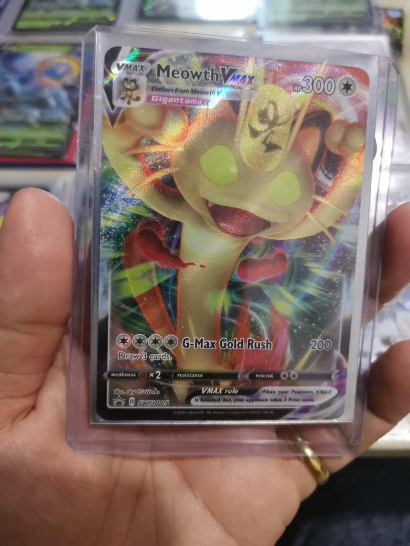 Meowth V & Vmax and others pokemon, Hobbies & Toys, Toys & Games on ...