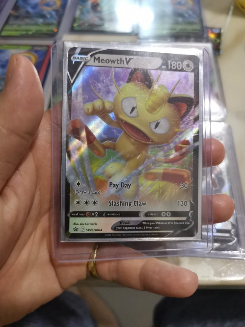 Meowth V & Vmax and others pokemon, Hobbies & Toys, Toys & Games on ...