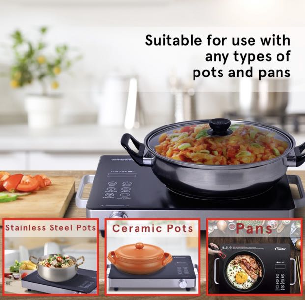 Powerpac Ceramic induction Cooker For Any Type of pots, TV & Home ...