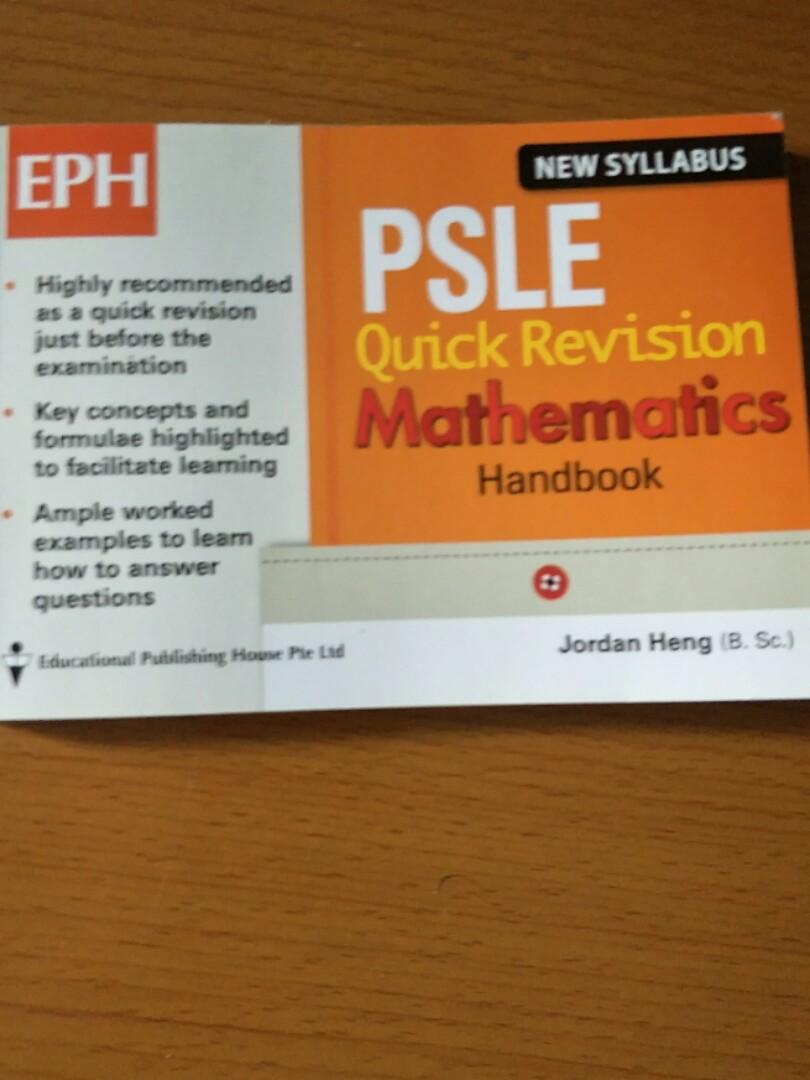 PSLE Quick Revision Maths Handbook EPH, Hobbies & Toys, Books ...