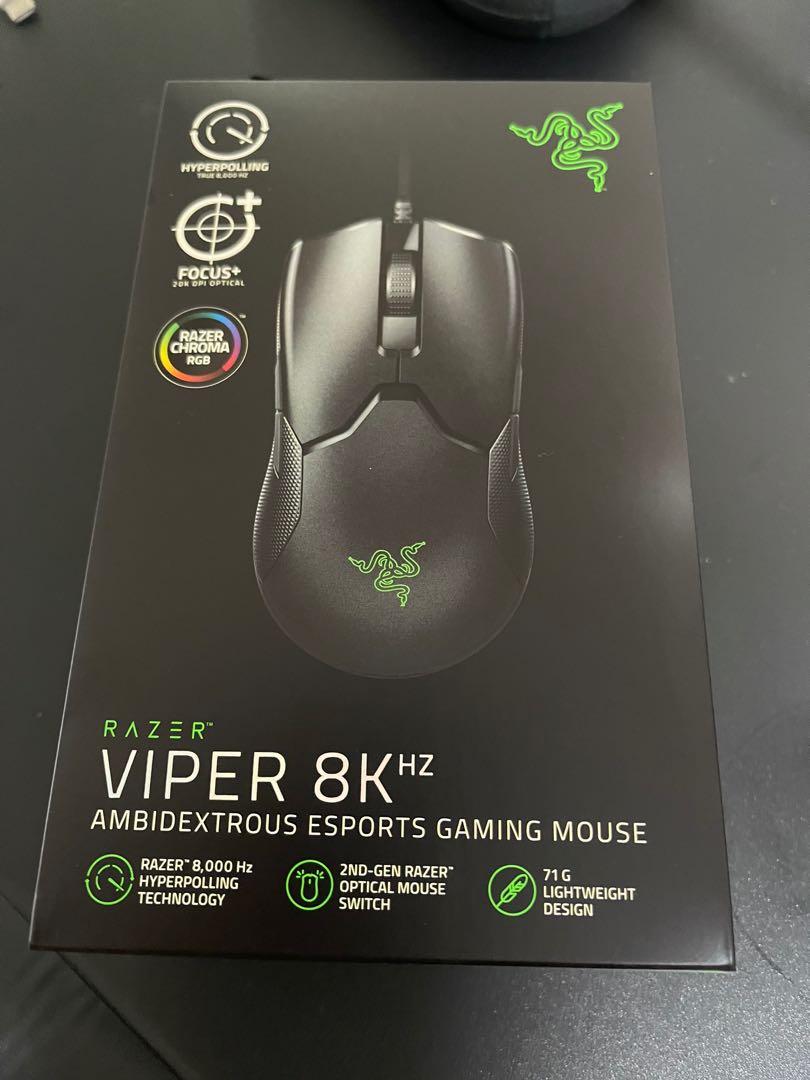 Razer Viper 8K Gaming mouse, Computers & Tech, Parts & Accessories ...