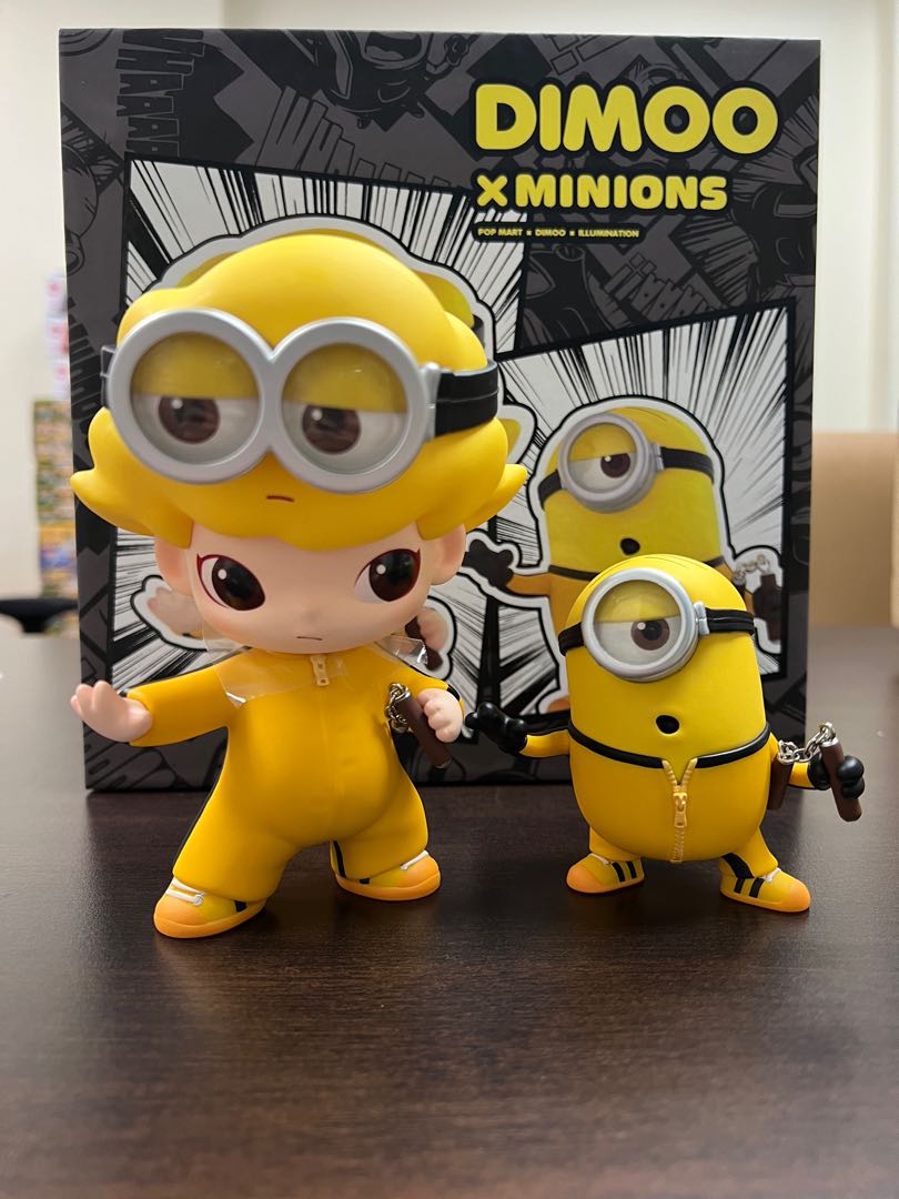 (ReadyStock)DIMOO X MINIONS Figurine Popmart(Not Bearbrick), Hobbies ...