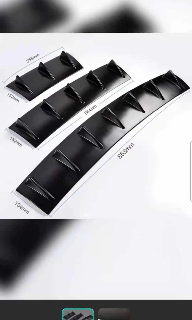 UNIVERSAL REAR DIFFUSER , REAR TEETH, SUITABLE FOR ALL CAR MODEL ...