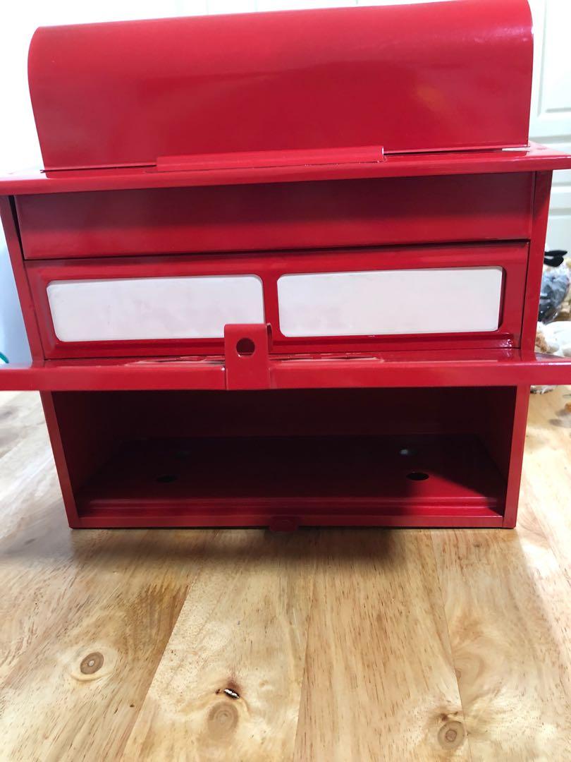 Red Vintage Post Box, Furniture & Home Living, Home Decor, Other Home ...