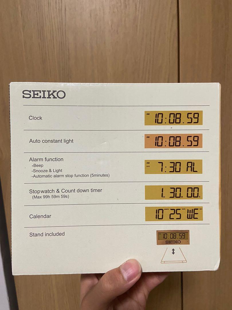 Seiko Clock/Timer, Furniture & Home Living, Home Decor, Clocks on Carousell