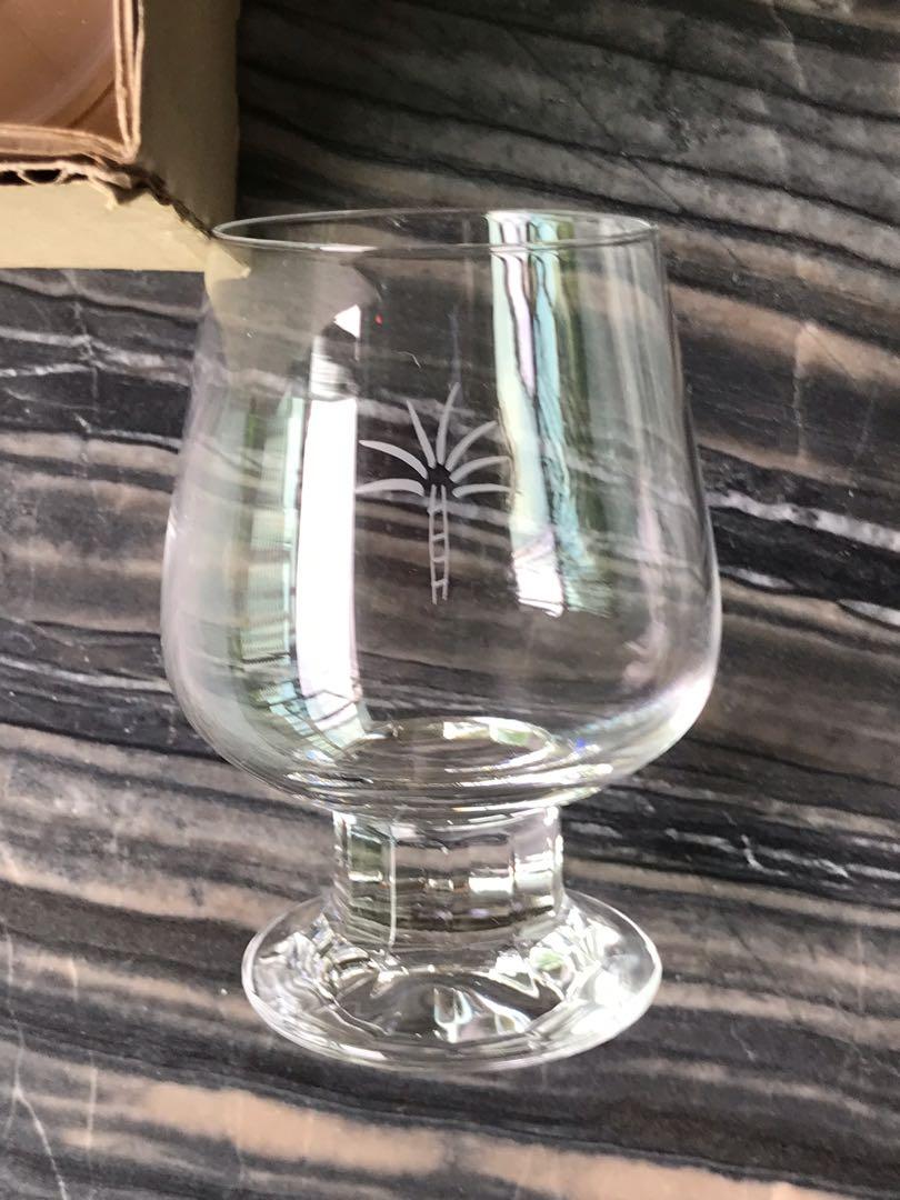 SIA Singapore Airlines cognac glasses, Furniture & Home Living, Kitchenware & Tableware ...