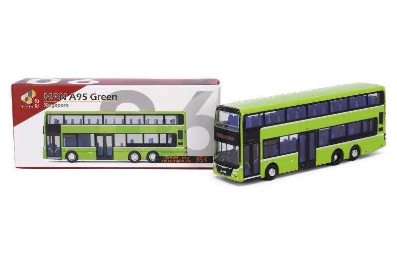 Singapore green bus miniature figurine 1:110 scale, Hobbies & Toys ...