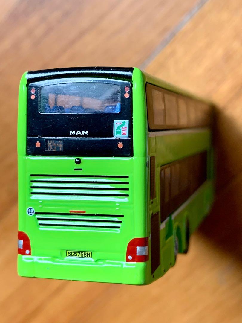 Singapore green bus miniature figurine 1:110 scale, Hobbies & Toys ...