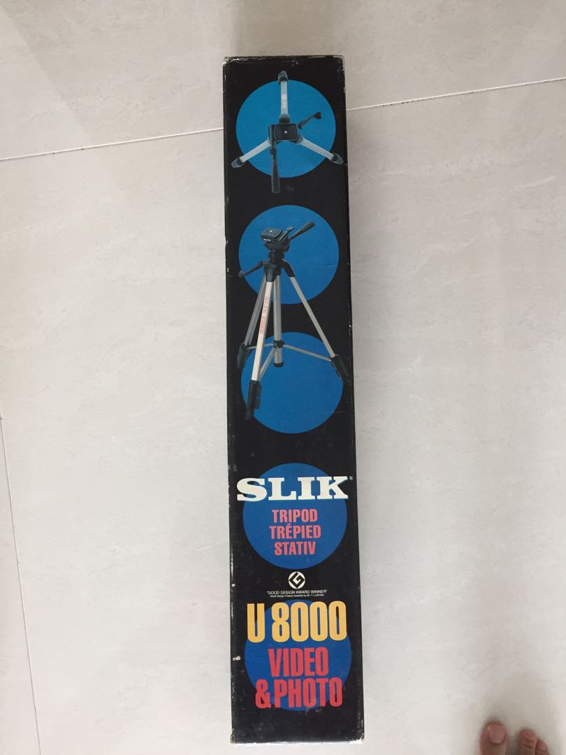 Slik U8000 3-way tripod 三腳架, 攝影器材, 攝影配件, 腳架 - Carousell