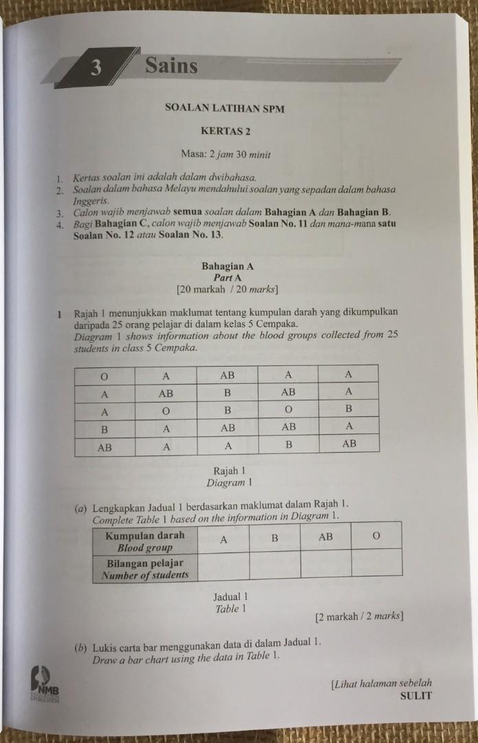SOALAN LATIHAN SPM - SAINS, Hobbies & Toys, Books & Magazines ...