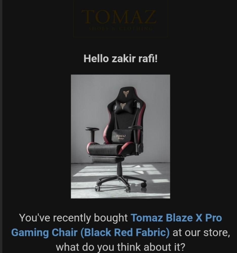Tomaz Blaze X Pro Gaming chair, Furniture & Home Living, Furniture ...