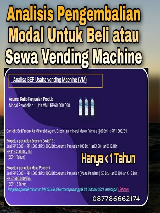 Usaha warungan vending machine modal bisa di cicil 12 bulan, Pekerjaan ...