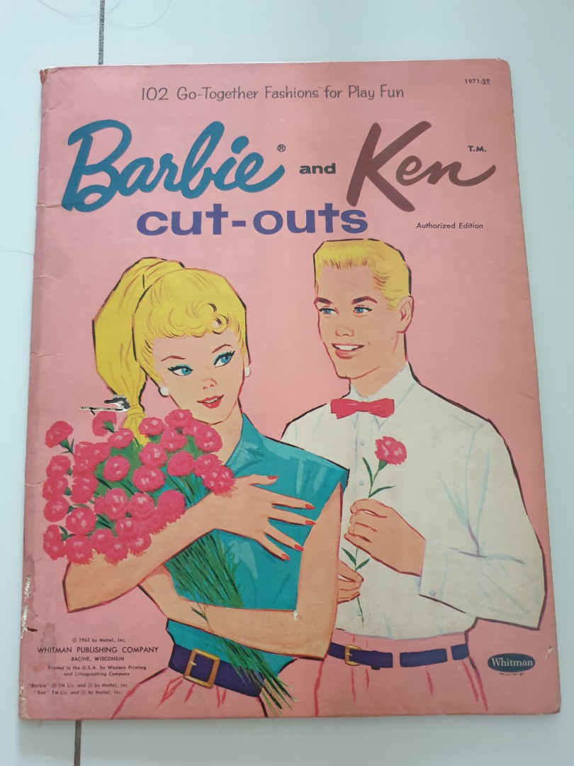 Vintage 1960s Barbie & Ken Cut-outs Paper Dolls, Hobbies & Toys ...