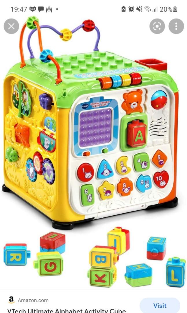 vtech Ultimate Alphabet Activity Cube, Babies & Kids, Infant Playtime ...