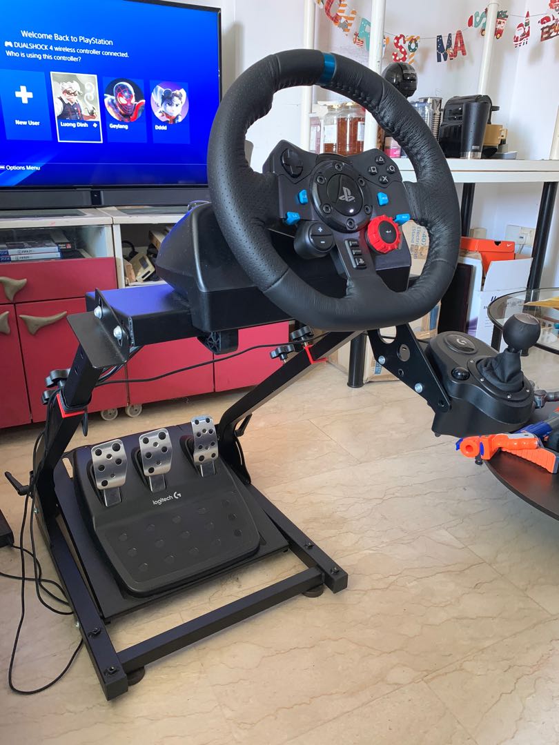 Foldable Wheel Stand for G29 Driving Force Logitech, Hobbies & Toys ...