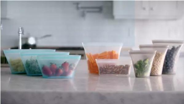 Zip Top® Reusable Containers, Full set of 8 - 3 Cups, 3 Dishes & 2 Bags ...