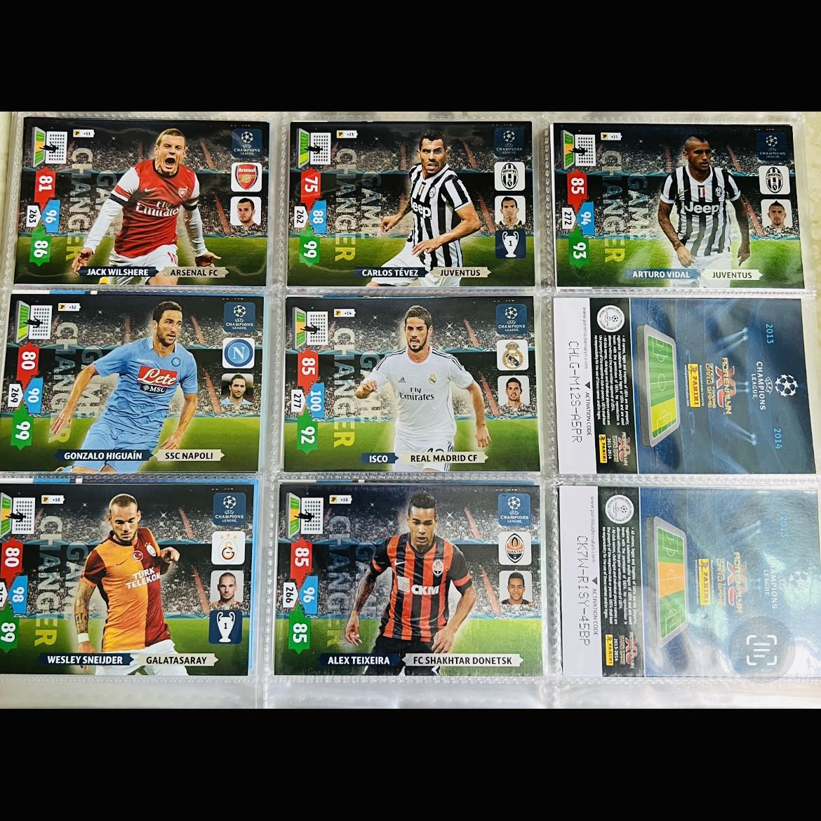 13/14 UCL GAME CHANGER CARDS, Hobbies & Toys, Toys & Games on Carousell