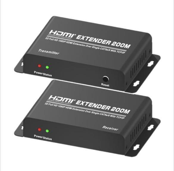 200M HDMI Extender over LAN RJ45 CAT5/CAT5E/CAT6/CAT7/CAT8, TV & Home ...