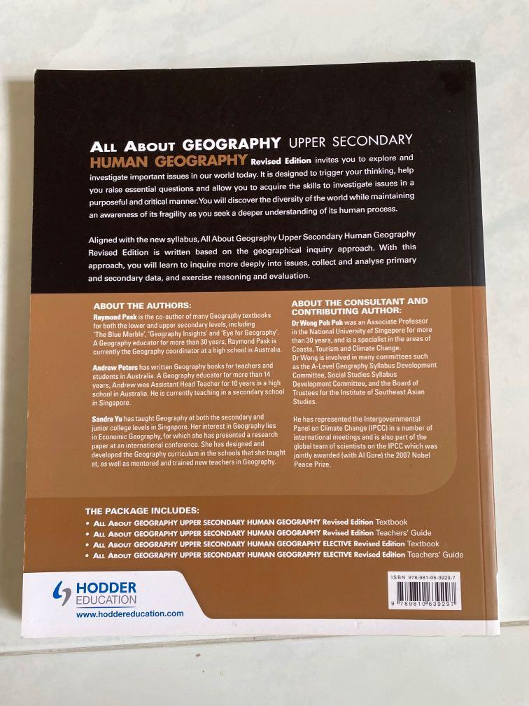 All About Geography Upper Secondary Human Geography Textbook Hodder ...