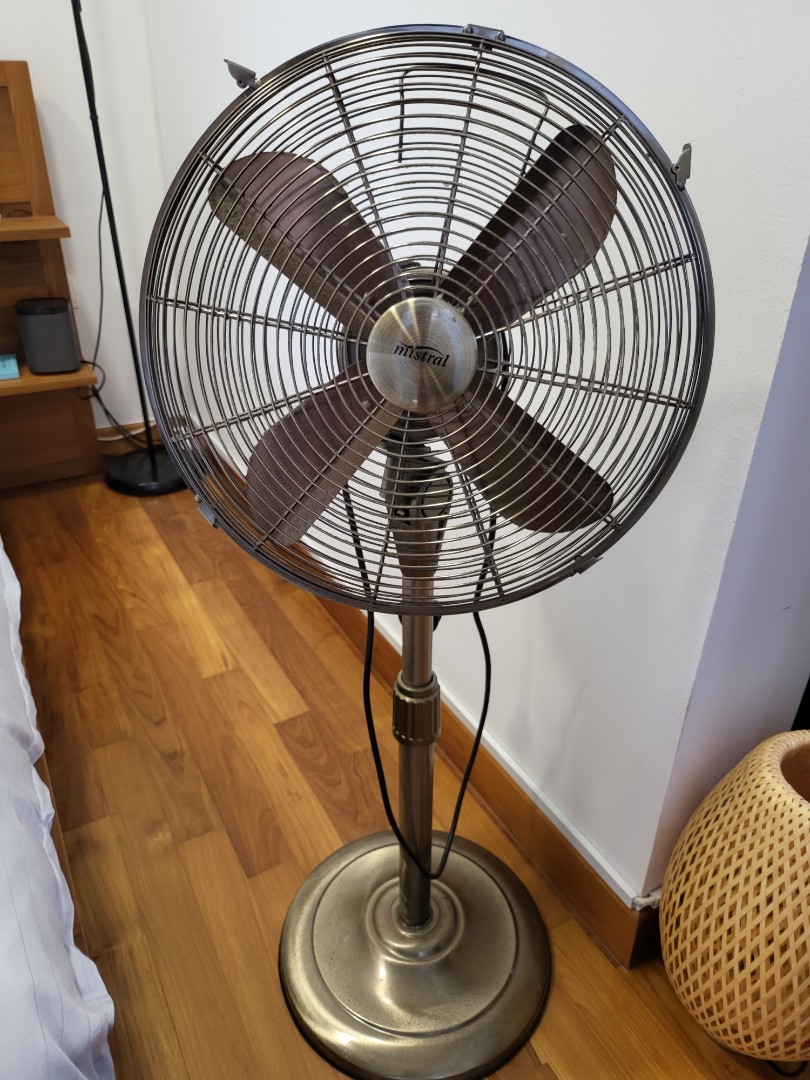 Antique looking fan with a bronze finish, Furniture & Home Living ...