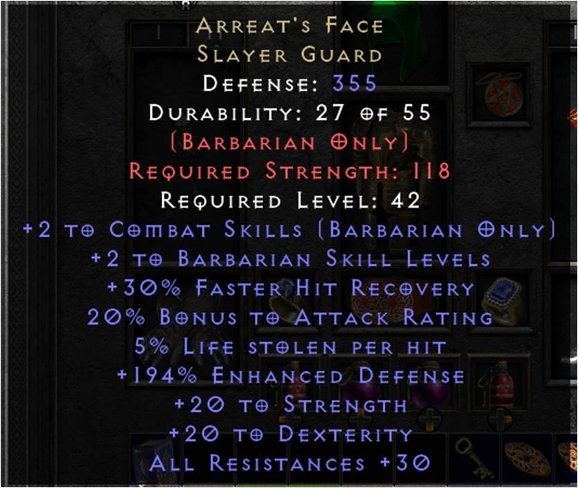 Arreat's Face (High stats) - Diablo 2 resurrected, Video Gaming, Video ...