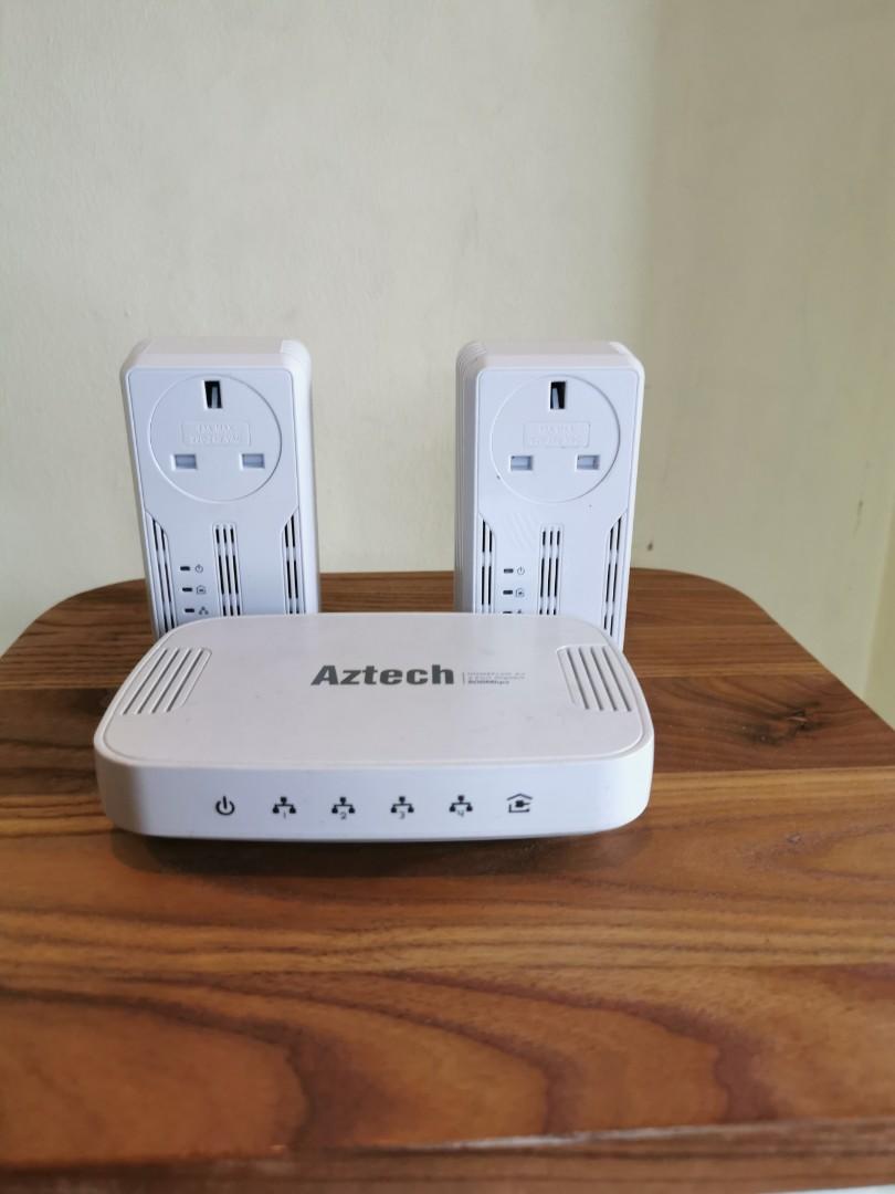 Aztech Home plug 500Mbps System, Computers & Tech, Parts & Accessories ...